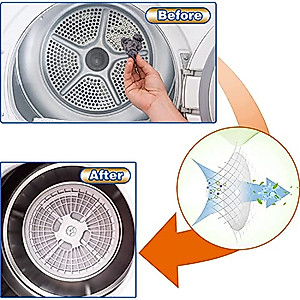 pizarra 30 Pieces Dryer Exhaust Filter,Universal Portable Dryer Lint Filter Replacement for Panda/Chef/Sonya/