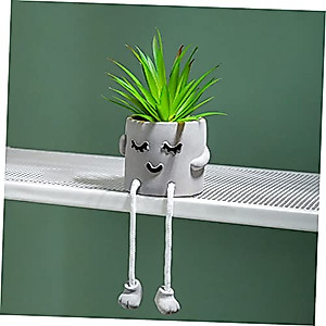 IMIKEYA Succulent Potted Plant Artificial Succulents Succulent Plants Artificial Office Plants Faux Succulents Faux Aloe Plant Fake Succulents Decor Small Decor Items for Shelf Desk Plants