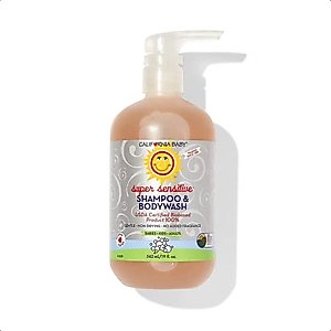 California Baby Super Sensitive Body Wash and Shampoo | For Newborns and Adults with Sensitive Skin | 100% Plant-Based (USDA Certified) | Allergy Friendly | Unscented Baby wash and Shampoo | 562 mL / 19 fl. oz.