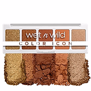wet n wild Color Icon Eyeshadow Makeup 5 Pan Palette, Matte, Shimmer, Metallic, Long Wearing, Rich Buttery Pigment, Cruelty Free - Sundaze