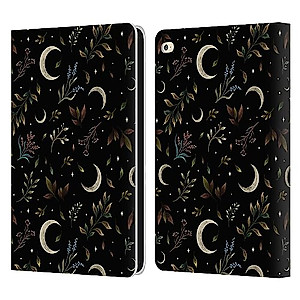 Head Case Designs Officially Licensed Episodic Drawing Crescent Moon Pattern Leather Book Wallet Case Cover Compatible with Apple iPad Air 2 (2014)