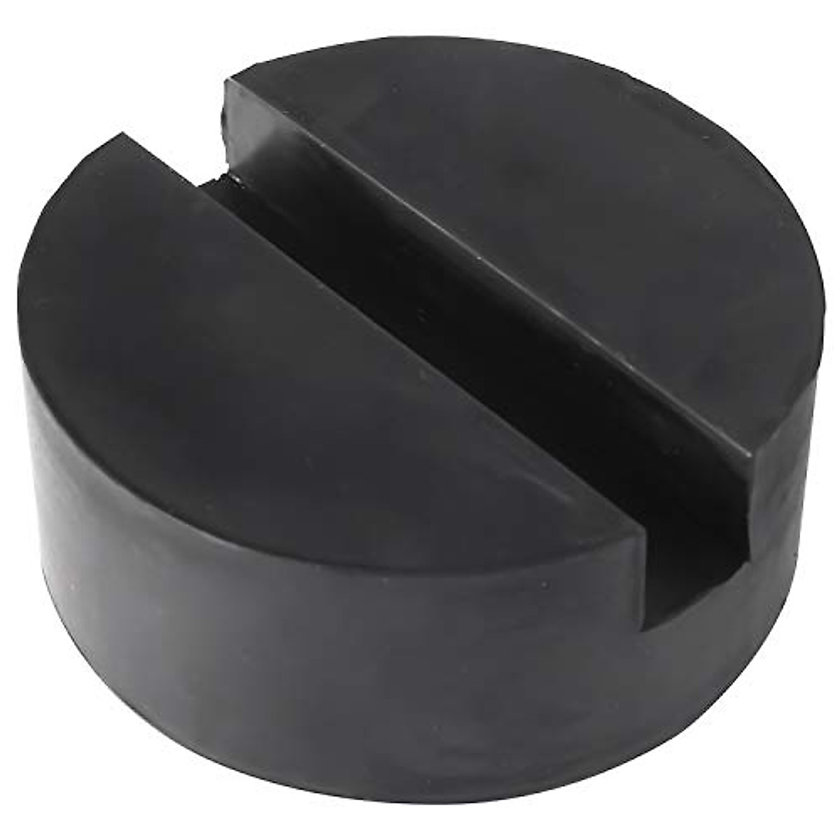 Toolly 4 Packs Floor Jack Pad Adapter for Jack Stands 2-4 Ton Universal Heavy Duty Rubber Jack Disk Pads Slotted Frame Rail Pinch Welds Protector for Lifting Car