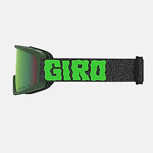 Giro Blok Ski Goggles - Snowboard Goggles for Men & Youth - Green Cosmic Slime Strap with Vivid Emerald Lens