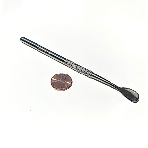 Surgical Stainless Steel Spoon- 5 Inches Long Strong Surgical Stainless Steel Spoon - Ridged Handle For Proper Grip - Powder Spoons