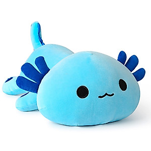 Onsoyours Cute Axolotl Plush, 19" Soft Large Stuffed Animal Salamander Big Plush Pillow, Kawaii Plushie Toy for Kids (Blue Axolotl A, 19")