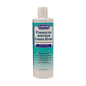 Davis Pramoxine Anti Itch Dog and Cat Creme Rinse, 12-Ounce, tan (DM158 12)