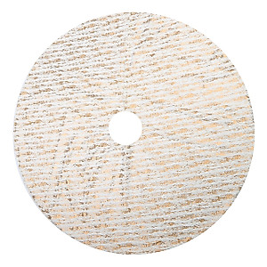 SARO LIFESTYLE Foil Print Faux Fur Christmas Tree Skirt