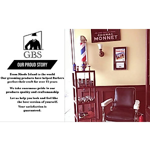 G.B.S Men Professional Straight Edge Barber Shaving Razor with 20 Blades, Black