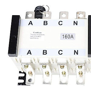Automatic Transfer Switch Insulation Isolation Type Dual Power ATS Automatic Changeover Transfer Switch Voltage 500V Rated Current 160A 3C 37V-440V