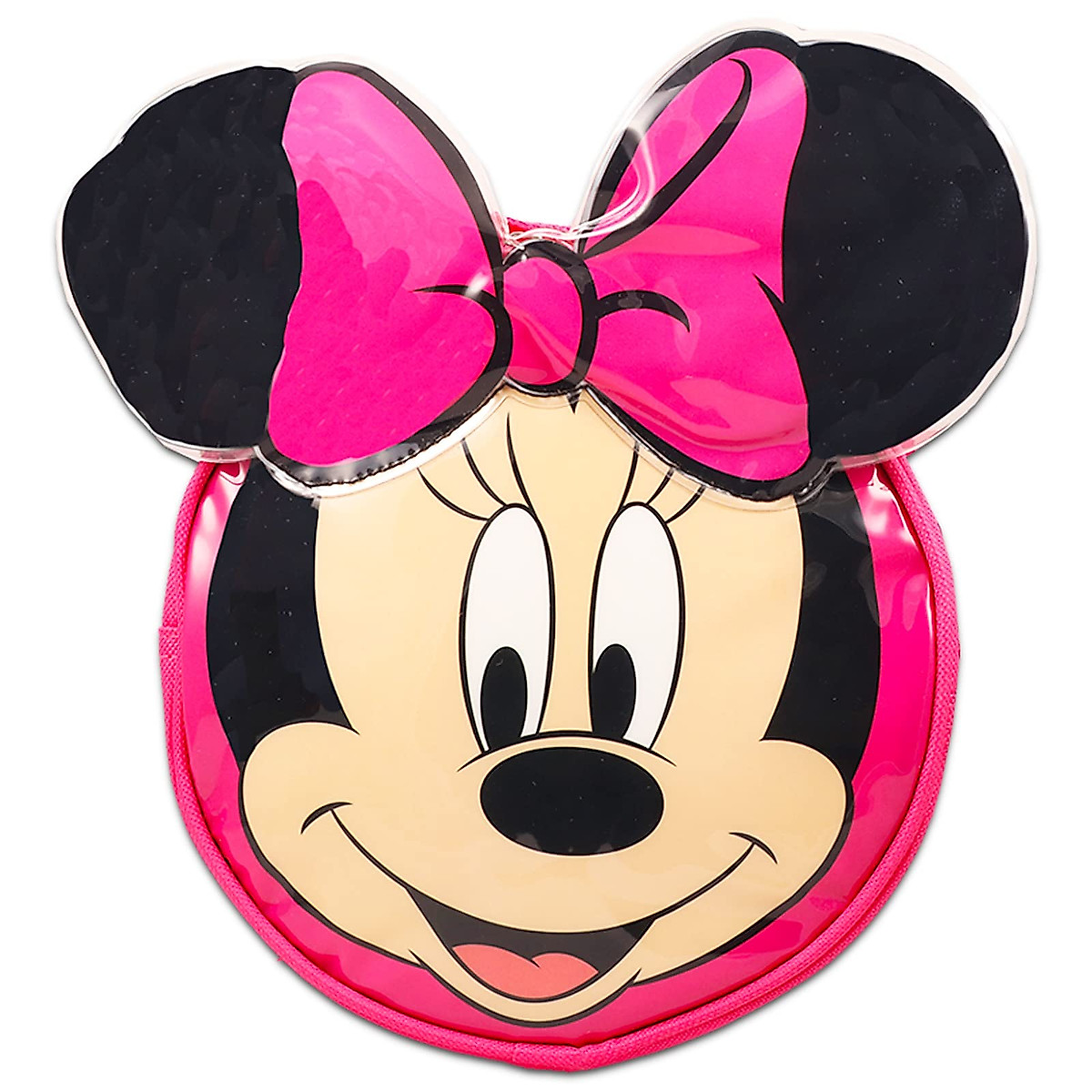 Minnie Mouse Backpack and Lunch Box Set - Bundle with 16" Minnie Backpack, Minnie Lunch Bag, Stickers, More | Minnie Mouse Backpack for School