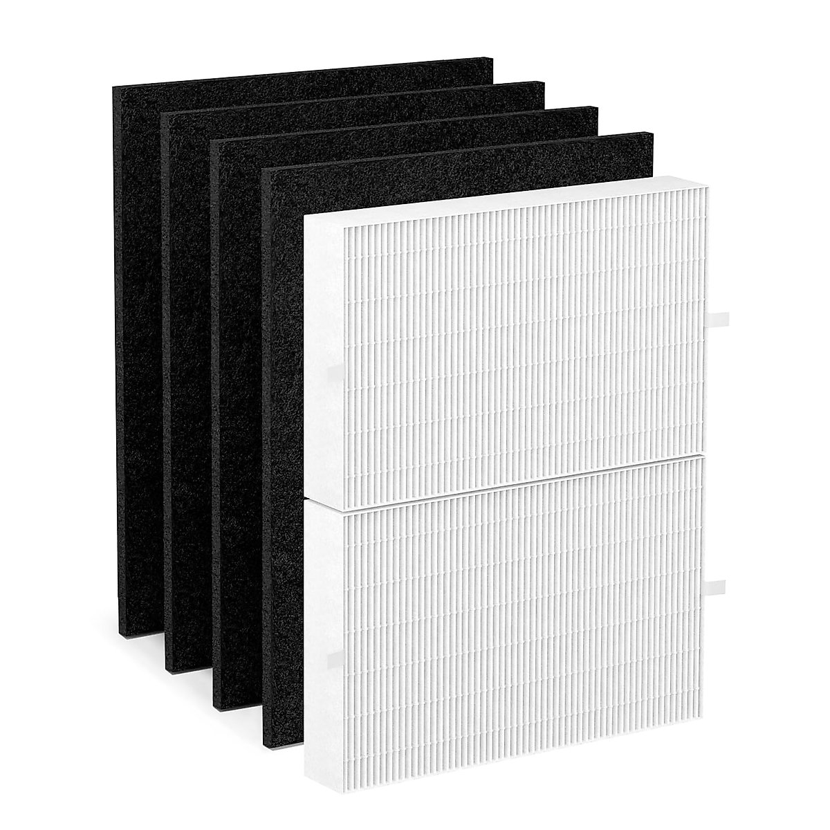 HPA200 Replacement Filter R Compatible with Honeywell Air Purifier 200 Series, 2 H13 True HEPA Filters with 4 Pre-Cut Carbon Filters, Part# HRF-ARVP200