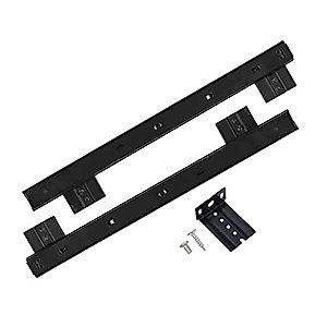 Holibanna 1 Pair Keyboard Rails Keyboard Tray Sliding Rails for Drawers Sliding Keyboard Hardware Keyboard Slide Rail Adjustable Keyboard Slide Desk Rail Rack Computer Office Steel Bracket