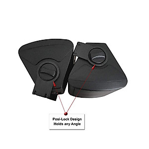 Outdoor Bluetooth Speakers, 5.25" Bluetooth Weatherproof Speakers for Deck Patio Backyard, Pair (Black)