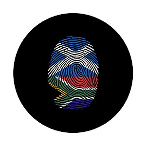 Scotland and South Africa Fingerprint Scottish South African PopSockets Standard PopGrip
