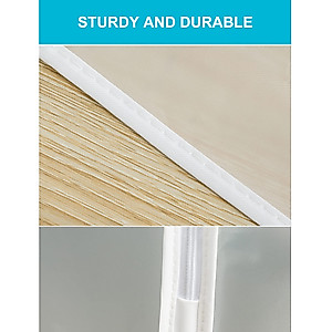 43'' Extra Large Clear Hanging Garment Bags for Closet Storage Bottom Enclosed Garment Rack Cover Sealed Wardrobe Clothes Protector for Coats, Suits, Dresses (Rack not Included), 2 Packs