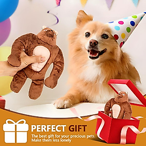 TonyEst Dog Toys, Squeaky Dog Toys for Puppies, Small, Medium and Large Dogs, Durable Plush Dog Toys for Teething and Boredom, Interestingly Dog Toys Bear to Keep Them Busy