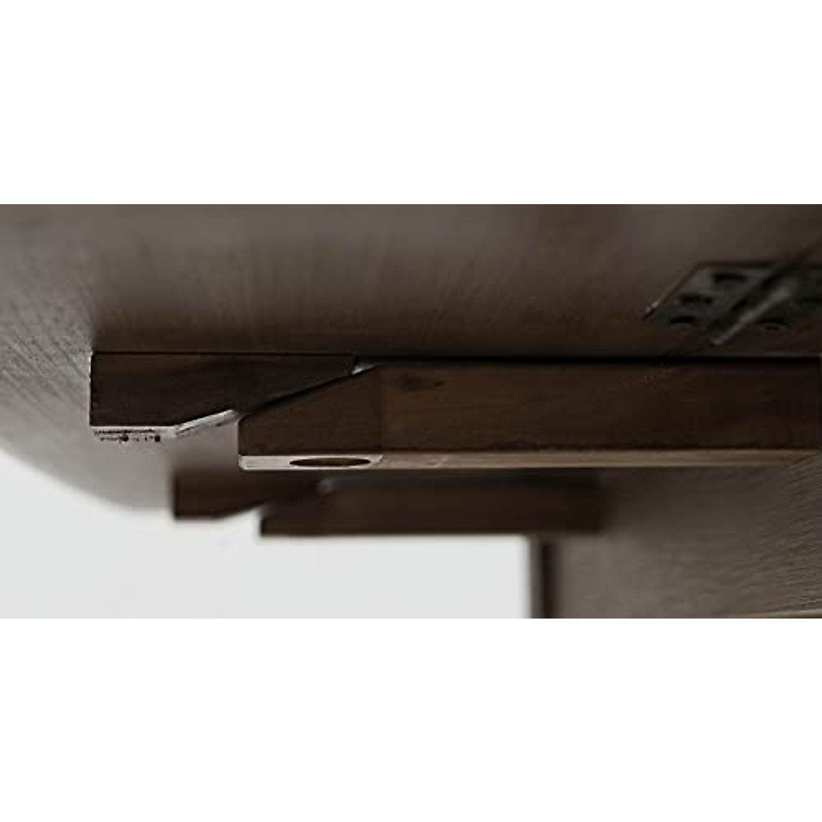 Jofran Eastern Tides Drop-Leaf Coastal Dining Table, Brushed Bisque