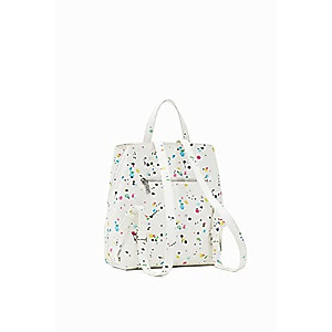 Desigual Women's Accessories PU Backpack Mini, White, One Size