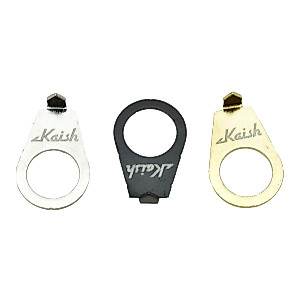 KAISH Set of 4 LP Guitar Knobs Pointer Plate 3/8" Knob Position Indicator for USA LP Les Paul or CTS Pots Nickel