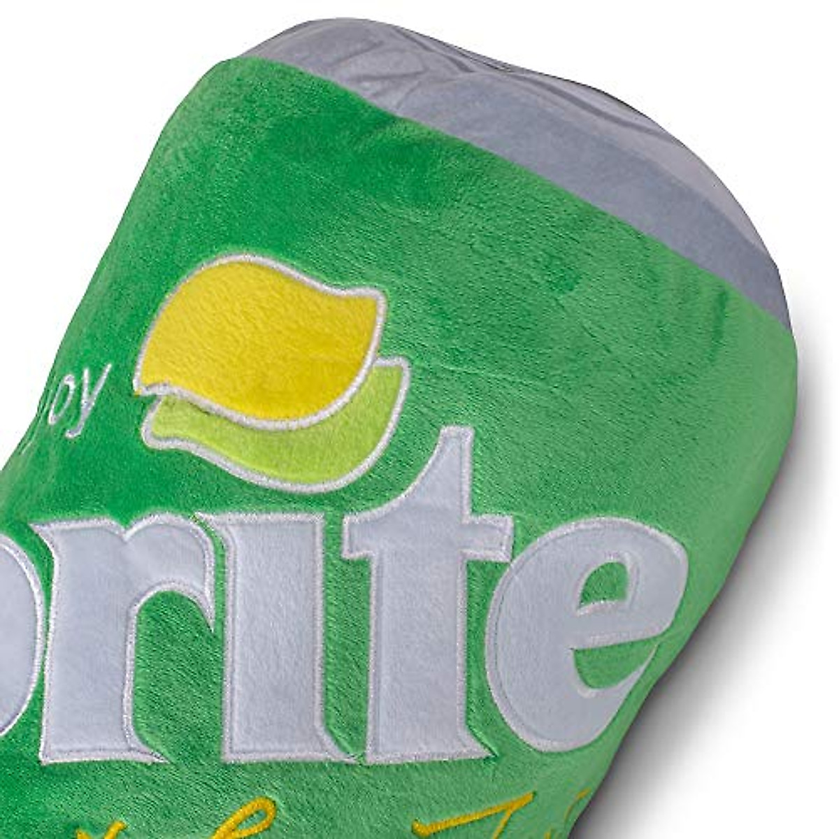 Mark Feldstein & Associates Sprite Can Classic Green 14 x 8 Polyester Fabric Soft Plush Throw Pillow