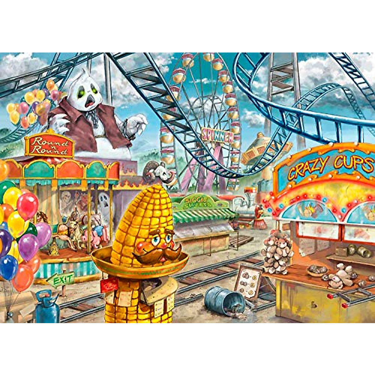 Ravensburger Escape Kids Puzzle - Amusement Park Plight 368 Piece Jigsaw Puzzle for Kids - 12936 - an Escape Room Experience in Puzzle Form