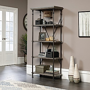 Sauder Canal Street 5-Shelf Bookcase, Northern Oak finish