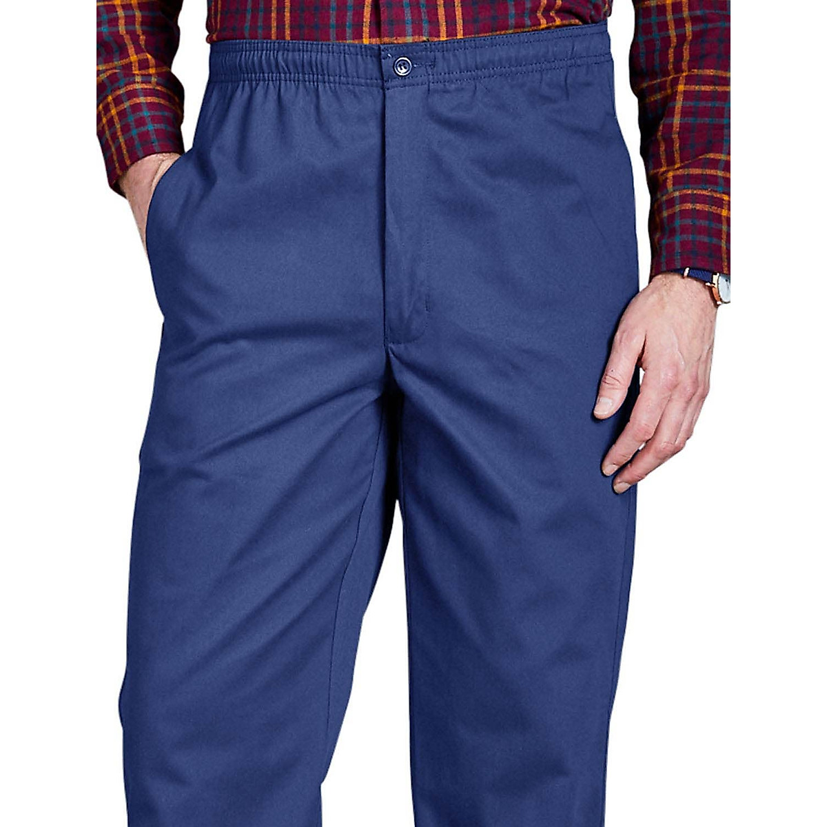 Chums | Men's | HIGH-RISE Rugby Cotton Pants | Navy