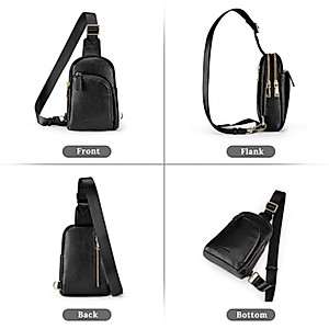 S-ZONE Women's Retro, Black, Small