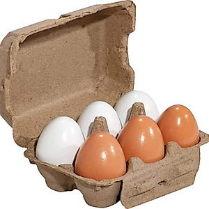 Happyyami 20pcs Egg Cartons Egg Tray Holder 6 Count Eggs Keeper Egg Bulk Container for Family Farm Market Camping Picnic Travel
