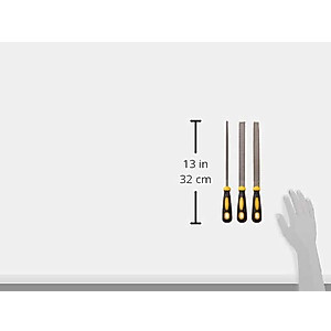 WOODSTOCK D3113 3-Piece Wood Rasp Set with Rubber Handles