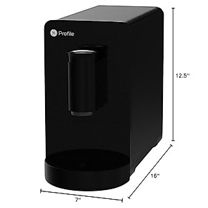 GE Profile Automatic Espresso Machine | Brew in Less Than 90 Seconds | 20 Bar Pump Pressure for Balanced Extraction | Five Adjustable Grind Size Levels | WiFi Connected for Drink Customization | Black