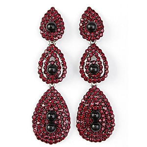 Vijiv Gatsby Earrings Vintage 1920s Drop Chandelier Flapper Jewelry Accessories