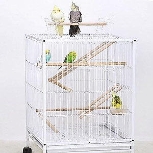 2pcs Birdie Basics Wooden Ladder for Bird Cage Climbing Ladder Toy for Parakeets Parrots Cockatoo (7 Step & 8 Step)