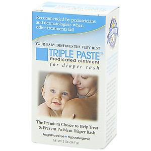 Triple Paste Triple Paste Medicated Ointment for Diaper Rash, 2-Ounce (Pack of 2)