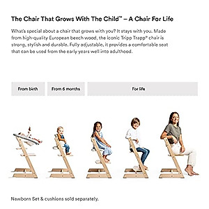 Tripp Trapp Baby Set from Stokke, Glacier Green - Convert The Tripp Trapp Chair into High Chair - Removable Seat + Harness for 6-36 Months - Compatible with Tripp Trapp Models After May 2006