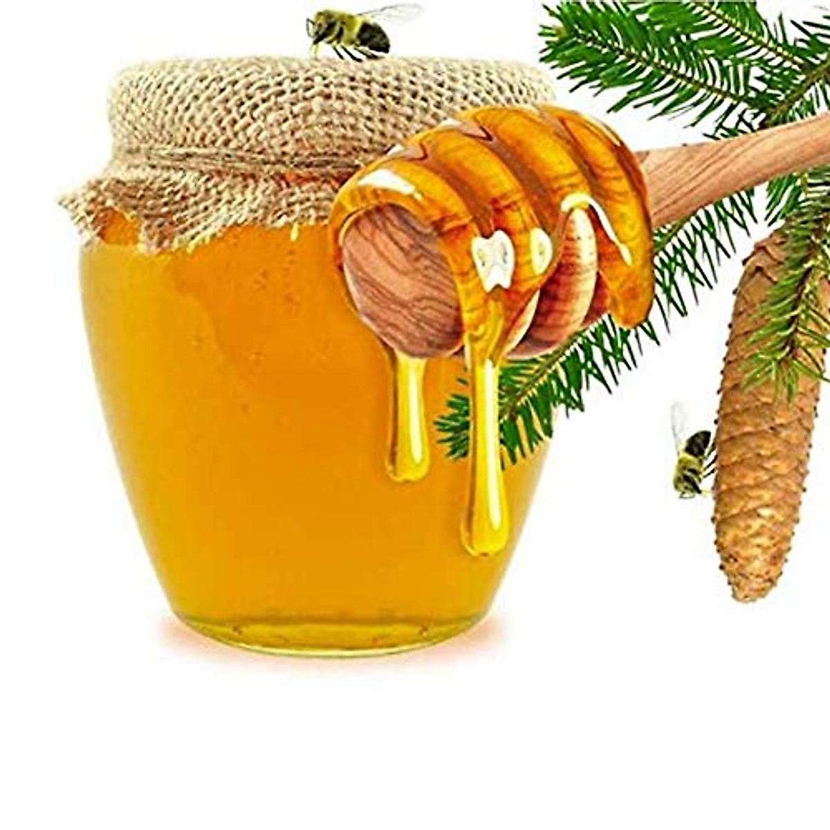 12 Pack 3 Inch Wood Honey Dippers Sticks, Mini Honey Dipper Stirrer for Honeycomb Jar Dispense Drizzle