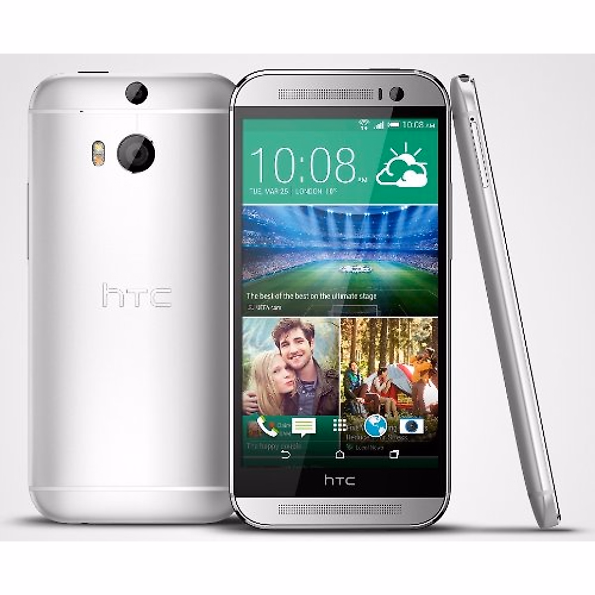 HTC One M8 16GB 4G LTE Unlocked GSM Android Cell Phone EMEA Version - Silver