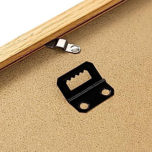 eletecpro 12x12 Picture Frame Made of Oak Wood and Reinforced Glass, Displays Photos 10x10 with Mat or 12x12 without Mat, Square Wood Frame for Modern Home Decor, Wall Mounting, Natural