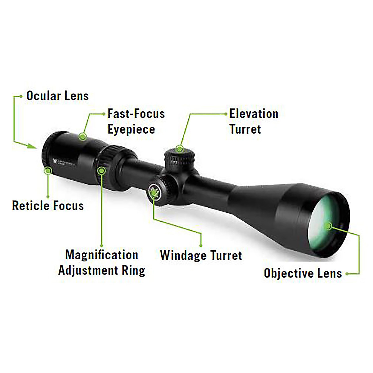 Vortex Optics Crossfire 2 3-9x50mm Riflescope with Deadhold BDC Reticle