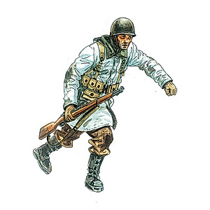 Italeri I6133 510006133 - 1:72 WWII United States Infantry Winter Uniform, Plastic Construction Kit