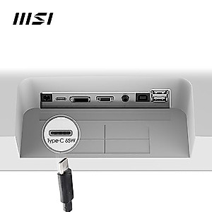 MSI Modern MD272XPW, 27" Monitor, IPS, 1920 x 1080 (FHD), FreeSync, 100Hz, TUV Certified Eyesight Protection, 1ms, VGA, HDMI, Black