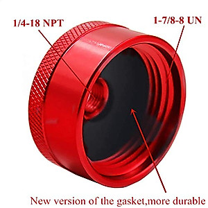 imUfer Extended Run Gas Cap Adapter, Mess Oil Changes Funnel and Generator Magnetic Tip Dipstick Oil Dip Stick for Inverter Generator for EU1000i 2000i 3000i (Red)