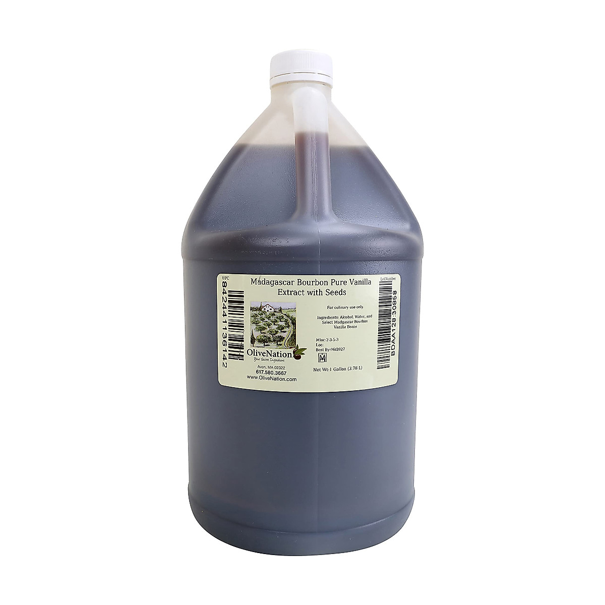 Madagascar Pure Vanilla Extract With Seeds - 8 ounce - Perfect For Ice Cream - Whipped Cream - Cookies - Flavoring Extract For Baking