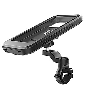 Waterproof Bike Phone Mount Motorcycle Phone Holder, Bicycle Phone Holder for Electric Bike, Spinning Bike, Scooter.