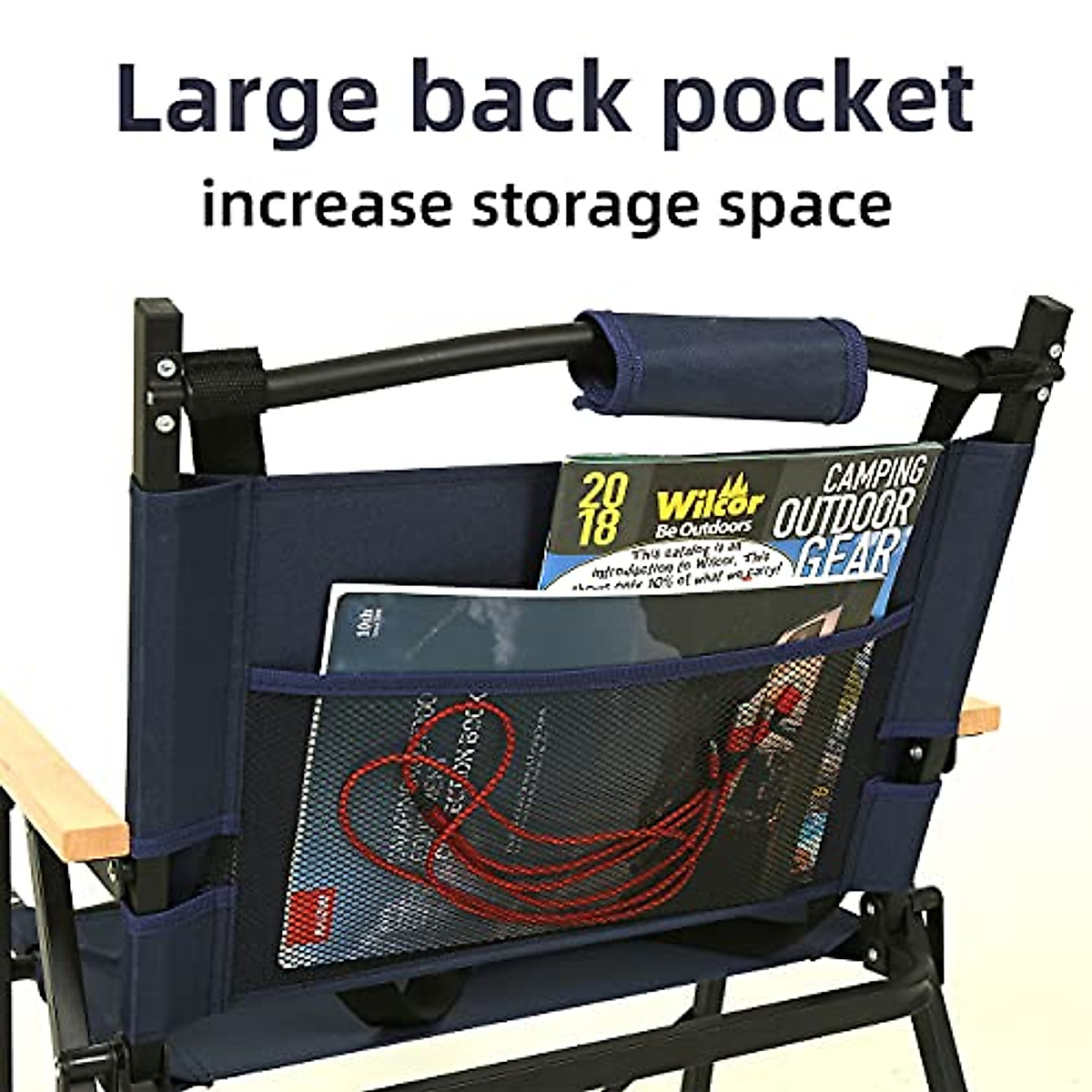 ROCK CLOUD Portable Folding Camping Chair Low Beach Chairs for Camp Lawn Hiking Sports Hunting