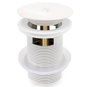 FerdY Pop-up Drain for Freestanding Bathtub, White Finish, cUPC Certification, Freestanding Bathtub Drain Stopper