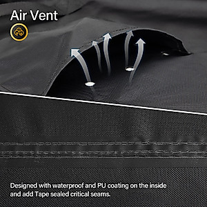 LAUSAINT HOME Patio Furniture Covers, Outdoor Furniture Set Cover Waterproof, Rectangular Outside Table and Chairs Cover, UV Resistant Anti-Fading with Storage Bag Included, 108 X 82 inch