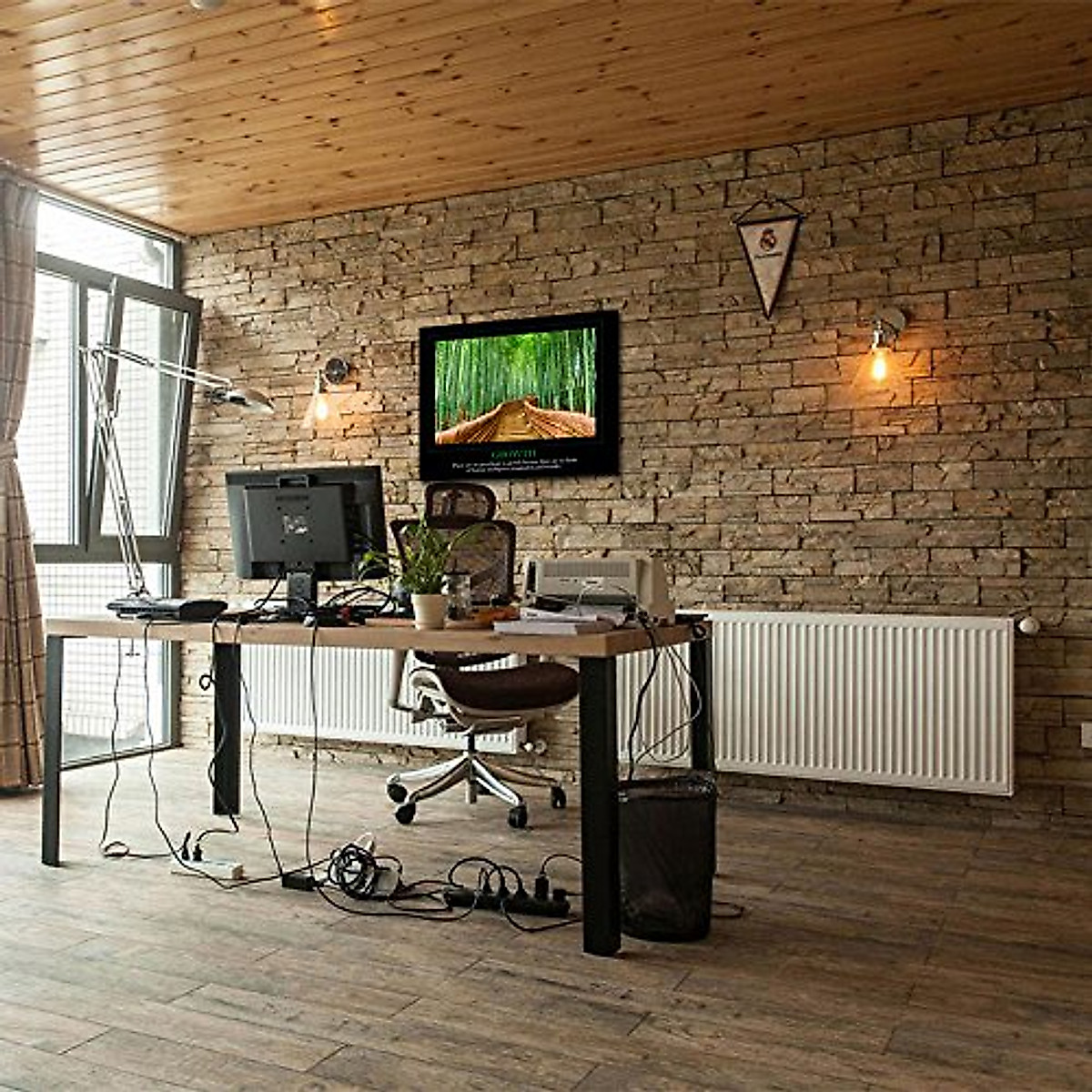 Kreative Arts Motivational Self Positive Office Quotes Inspirational Bamboo Growth Poster Canvas Prints Wall Art for Walls Decoration 20x24inch (Growth)