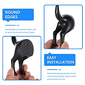 DOITOOL 10pcs Purse, Mounted Kitchen Room Wall-Mounted Hook, Hanger Organizer Hangers Towels, Leash Bags, Coat Bathroom Hooks Towel Hanging Home Wall Butt Hook Wall, Bedroom Plastic for