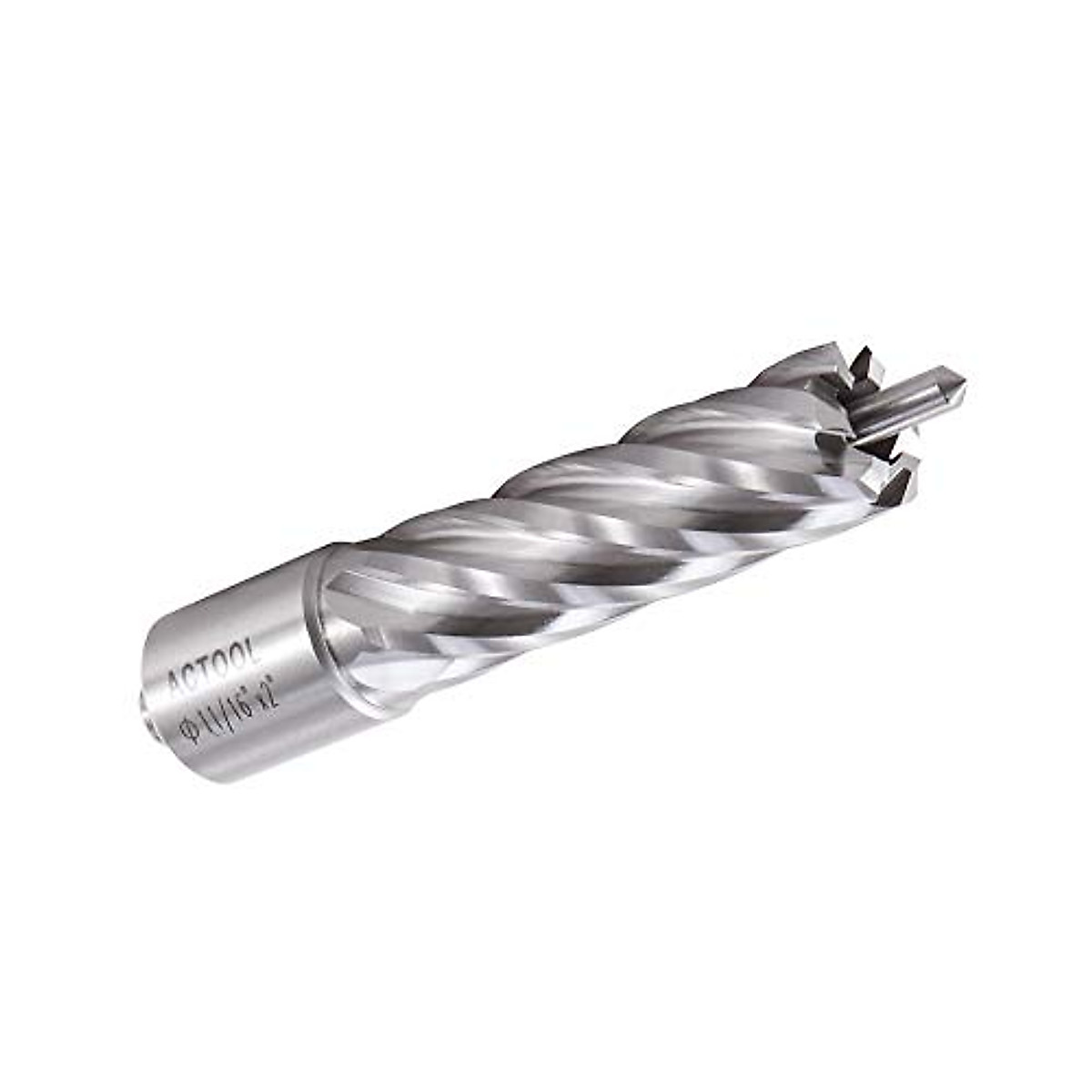 ACTOOL 11/16" Diameter × 2" Depth of Cut HSS ANNULAR Cutter with 3/4'' Weldon Shank